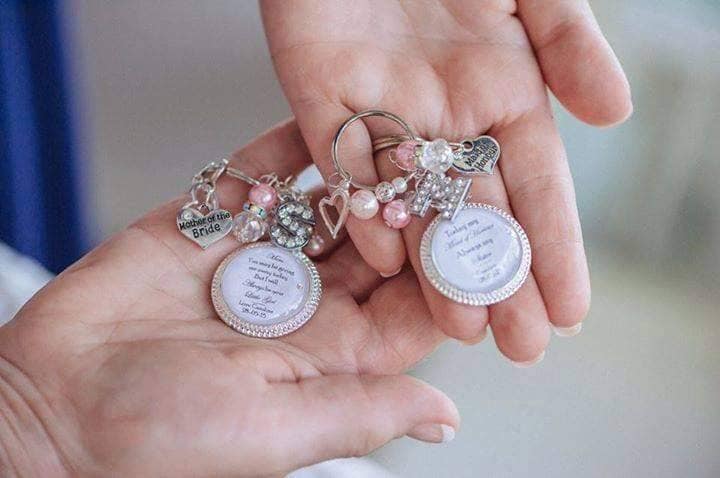 Personalised Mum Wedding Key Ring Mother of the Bride Mother | Etsy UK