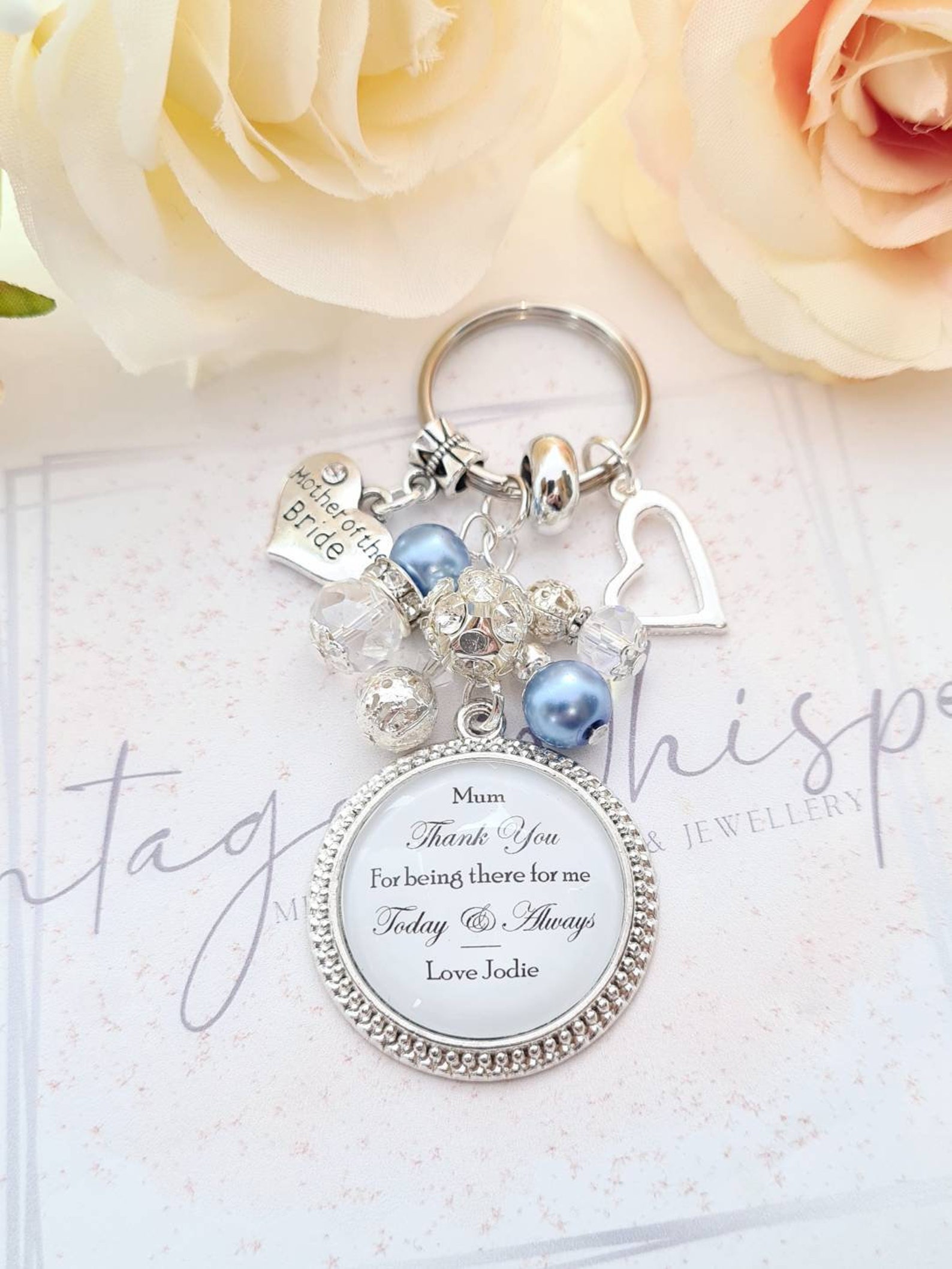 Personalised Mum Wedding Key Ring Mother of the Bride Mother - Etsy UK