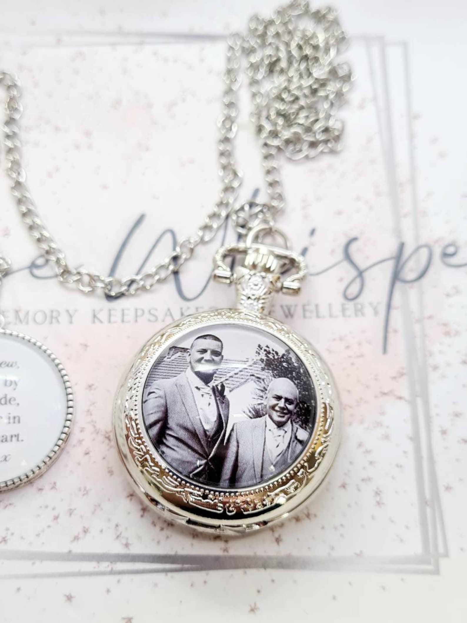 Memorial Photo Pocket Watch Gift Memory Photo Watch Groom - Etsy
