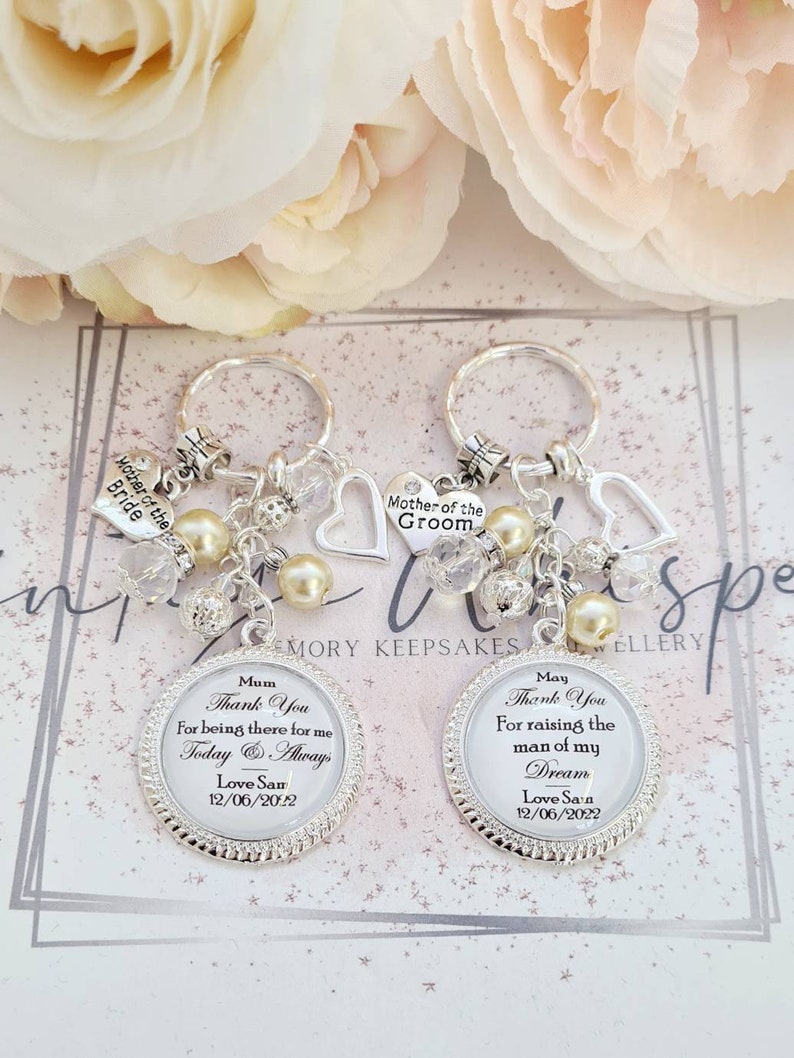 Personalised Mum Wedding Key Ring Mother of the Bride Mother - Etsy UK