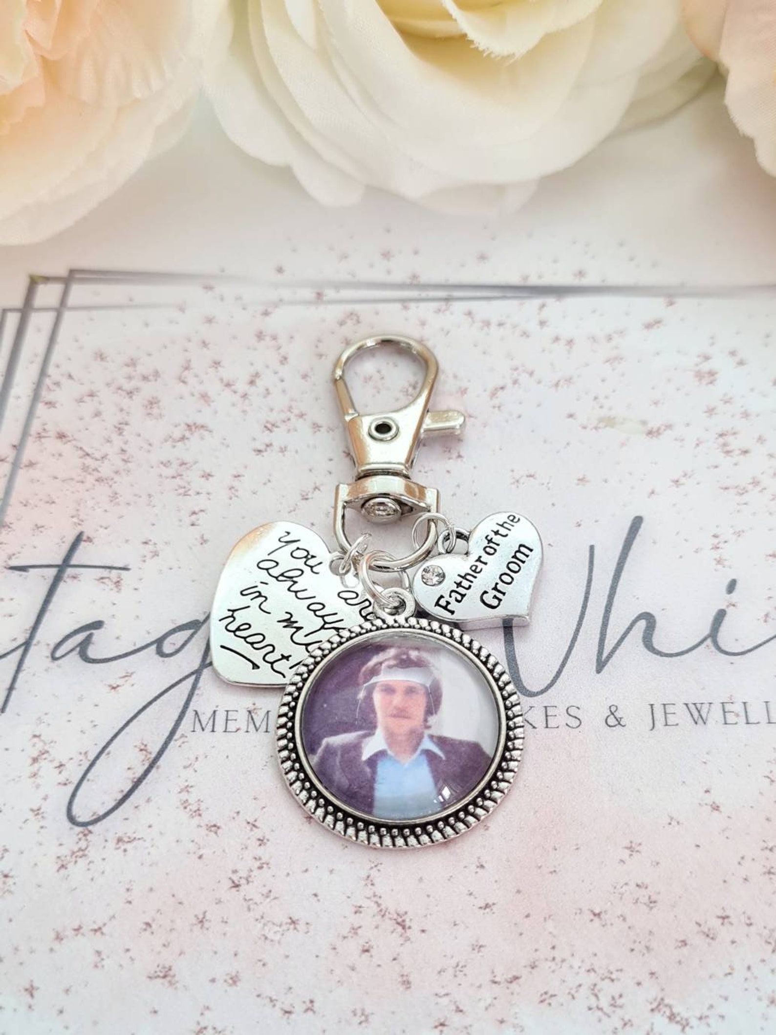 Buttonhole Clip Memorial Photo Charm Suit Pin With Gift Box for the ...