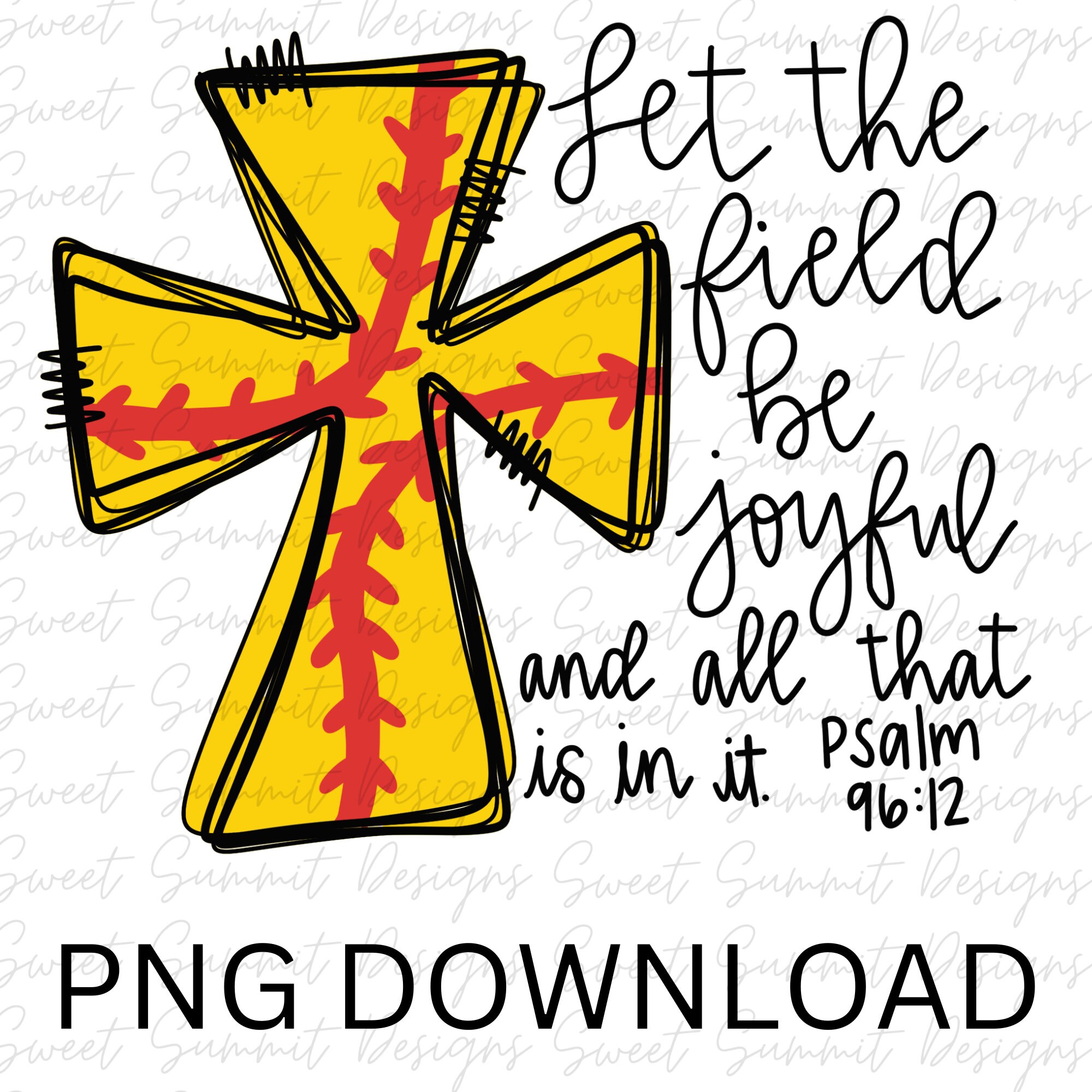 Cross Softball Clipart