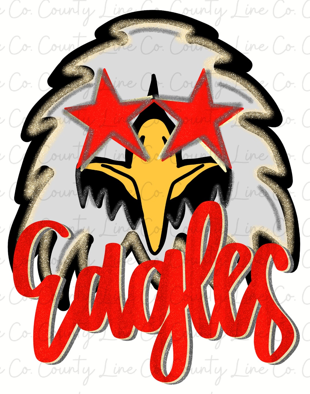 Eagles Mascot Red Png - Etsy