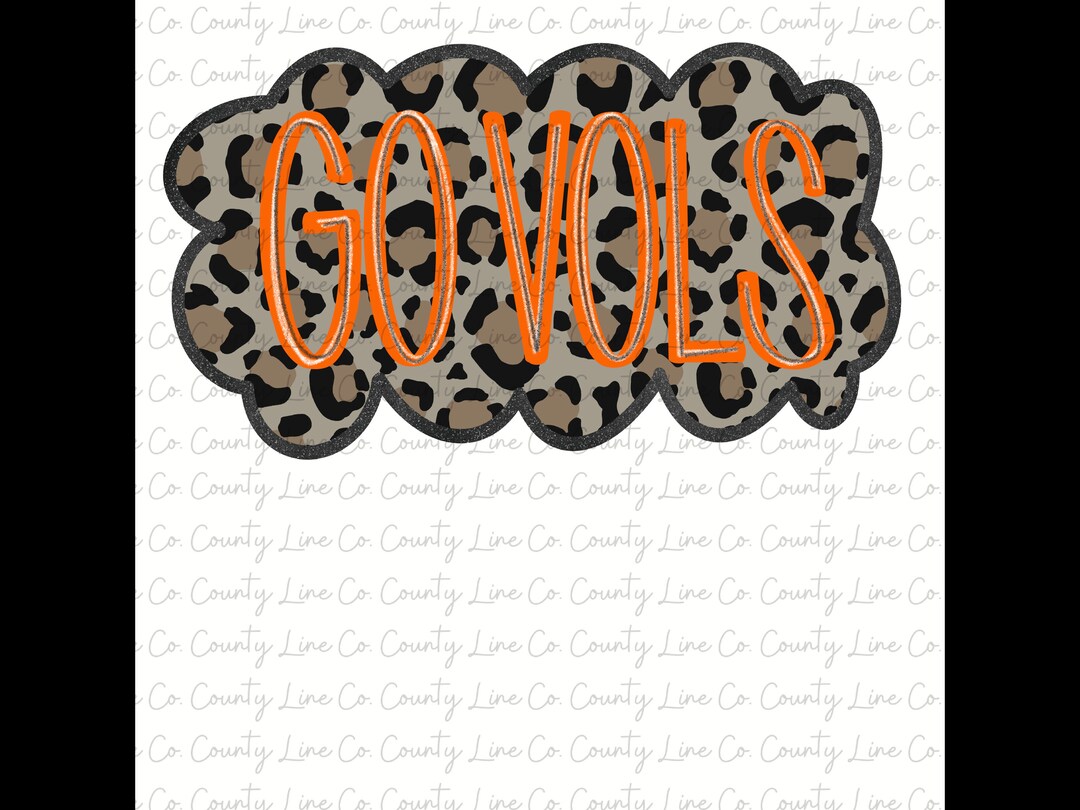 Go Vols PNG Download, Go Vols Leopard Png - Etsy