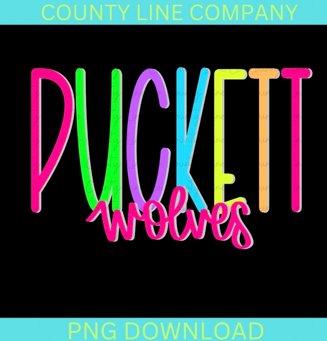 Puckett Wolves Png - Etsy