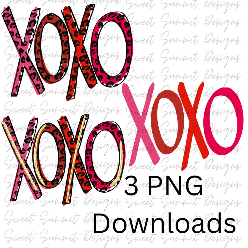 XOXO PNG Download Valentines PNG Love Hugs and Kisses Xoxo - Etsy