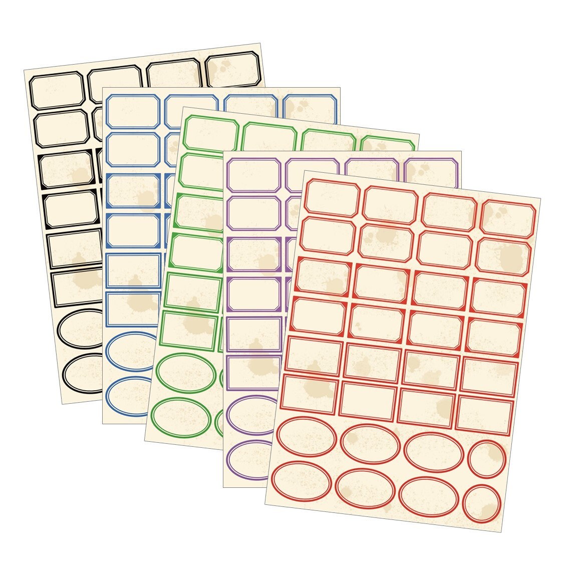 Digital Printable Labels | Vintage Style Blank Labels | Junk Journal ...