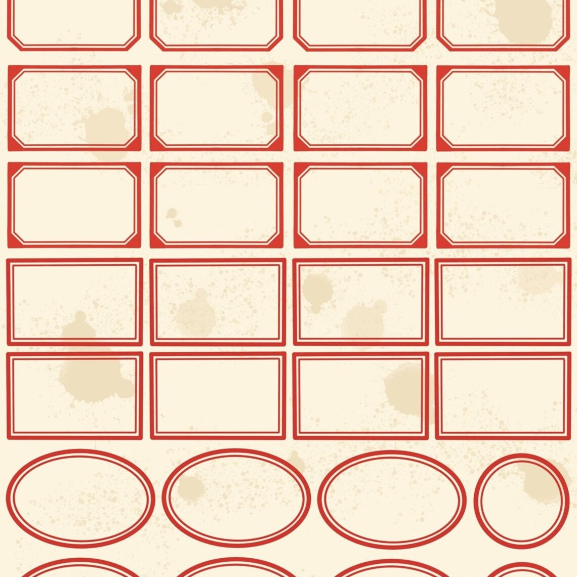Digital Printable Labels | Vintage Style Blank Labels | Junk Journal ...