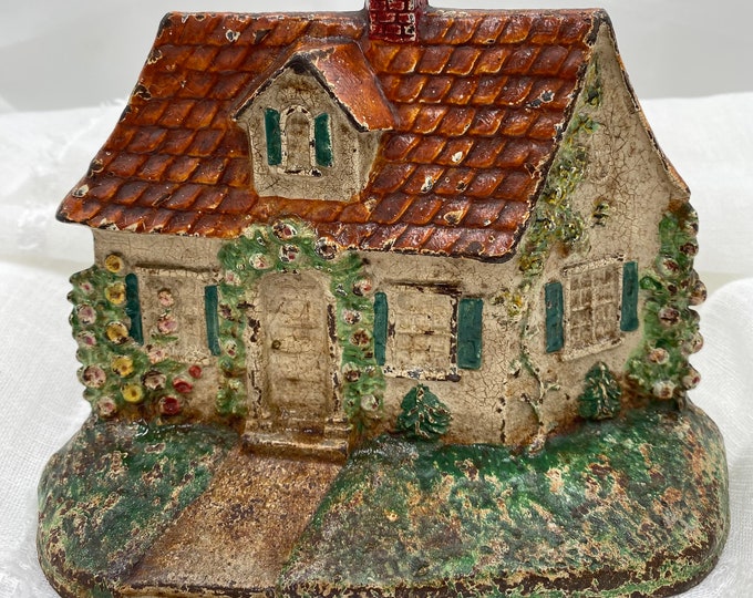 Vintage English Cottage, Heavy, Cast-iron Doorstop - Etsy