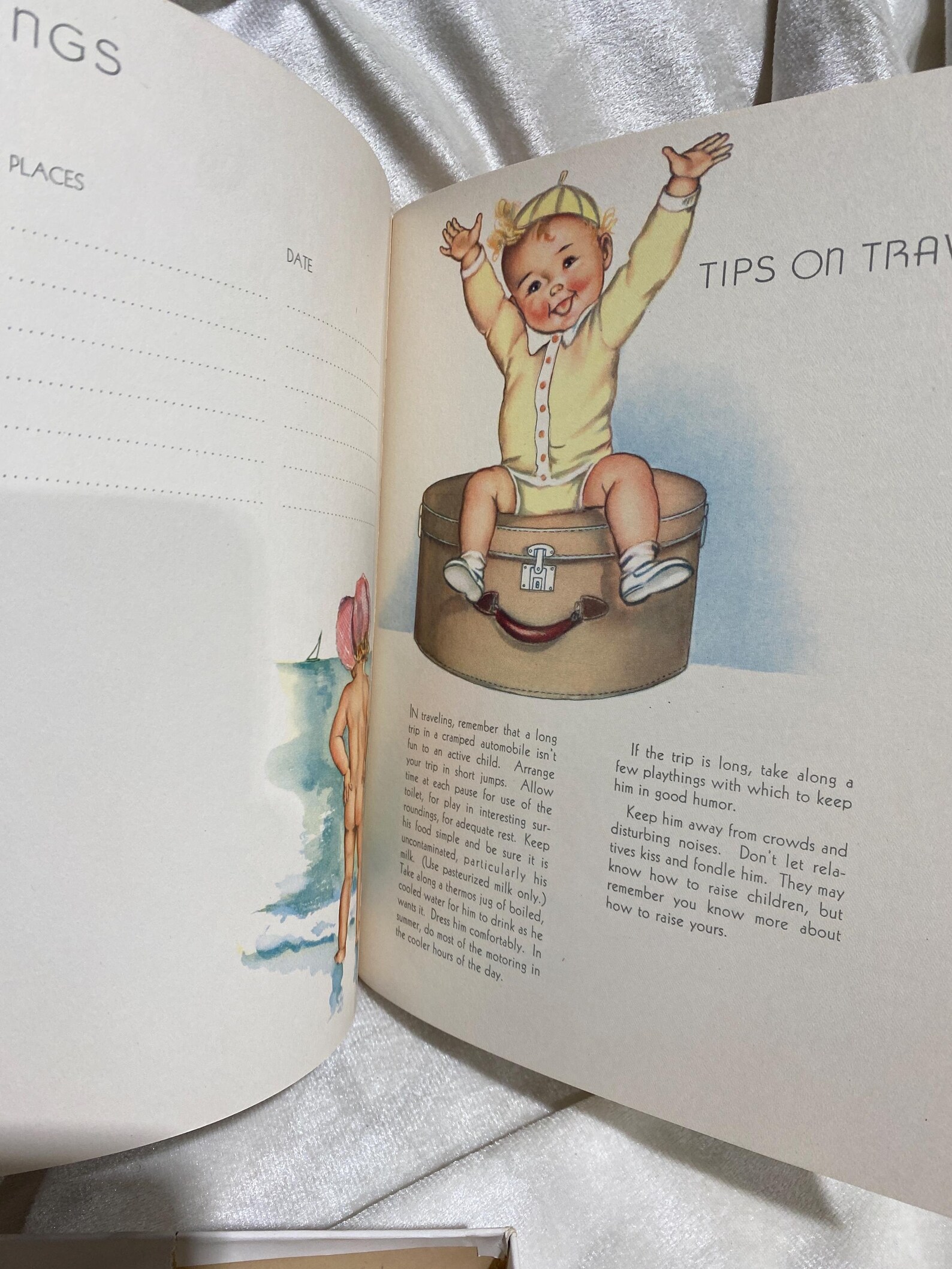 Antique Vintage Baby Book Pink Album in Original Box 1940’s Adorable ...