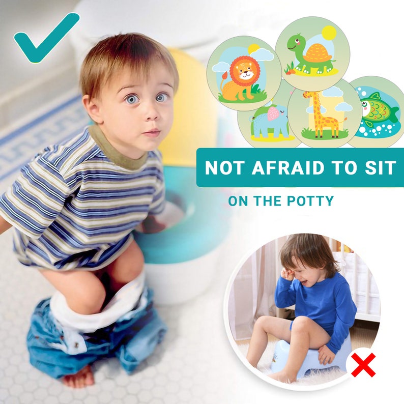 Miracle Potty Training Stickers Jungle Animals Toddler | Etsy