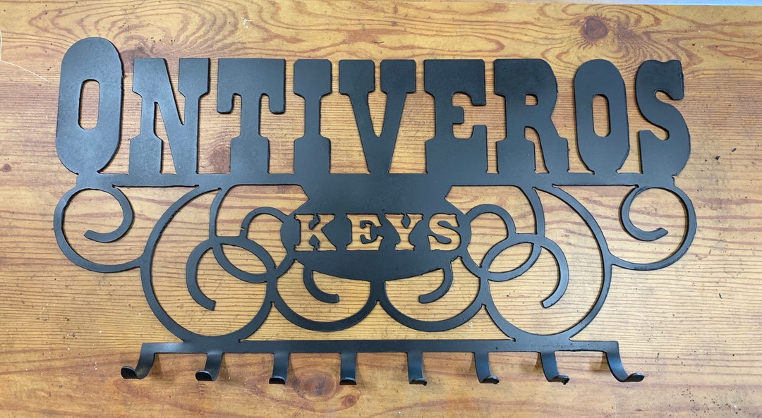 Metal Art - Personalized Key Rack - Etsy