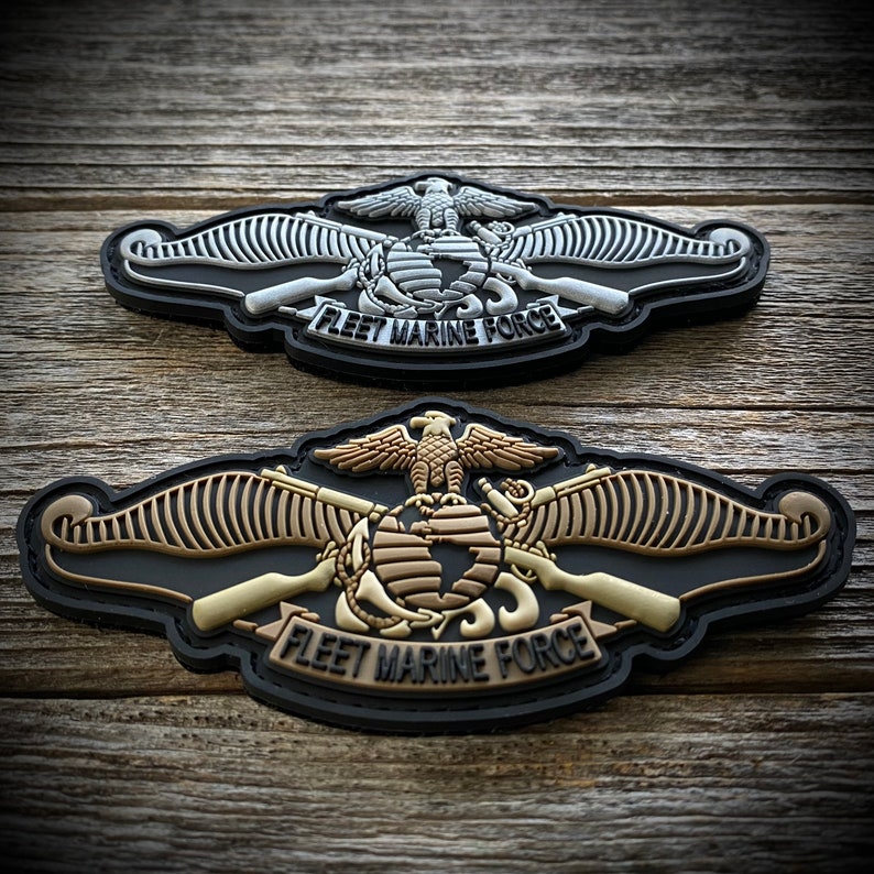 Fleet Marine Force FMF Corpsman Badge PVC Patch Navy / - Etsy