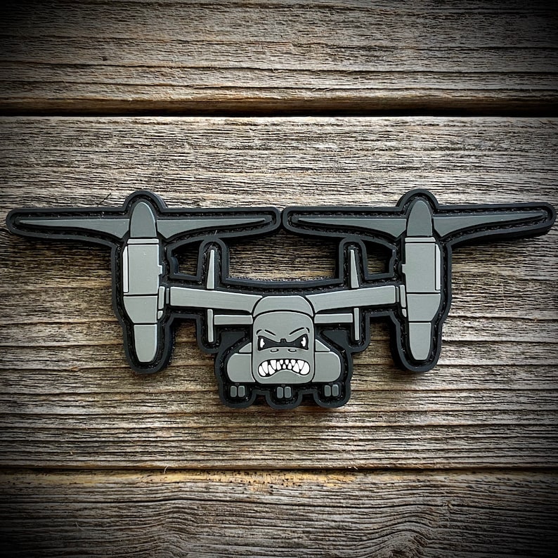 V-22 Osprey Helicopter Cartoon PVC Patch Military Aviation - Etsy