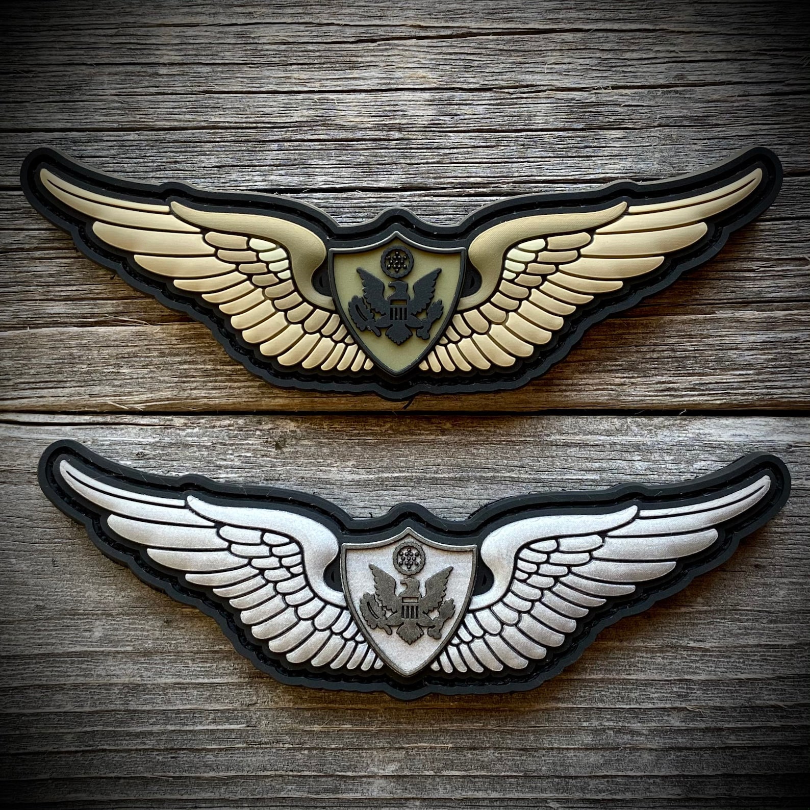 ARMY “aviation” Badge PVC Patches - Enlisted Aircrew Wings - Master ...