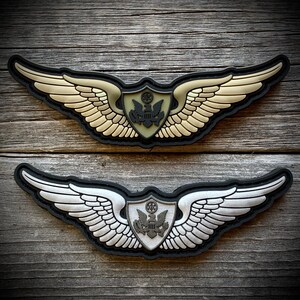 ARMY “aviation” Badge PVC Patches - Enlisted Aircrew Wings - Master ...