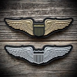 AIR FORCE “aviator” Badge PVC Patch - Pilot Aircrew Wings - Master ...