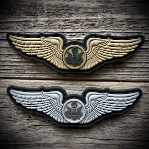 AIR FORCE “aviation” Badge PVC Patches - Enlisted Aircrew Wings ...