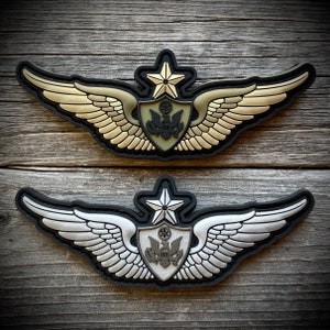ARMY “aviation” Badge PVC Patches - Enlisted Aircrew Wings - Master ...