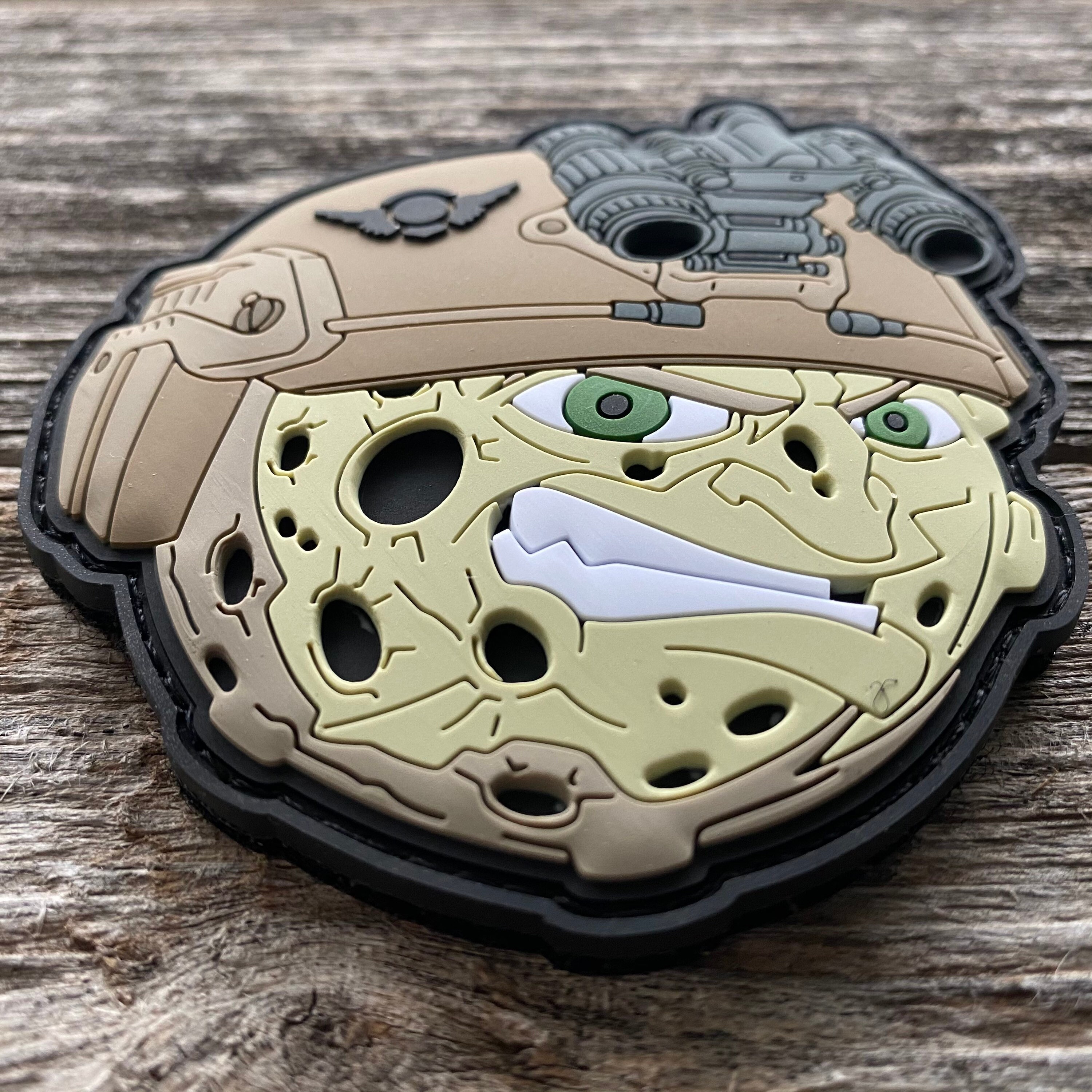Tactical moon Goon PVC Patch Glow in the Dark Hook and - Etsy