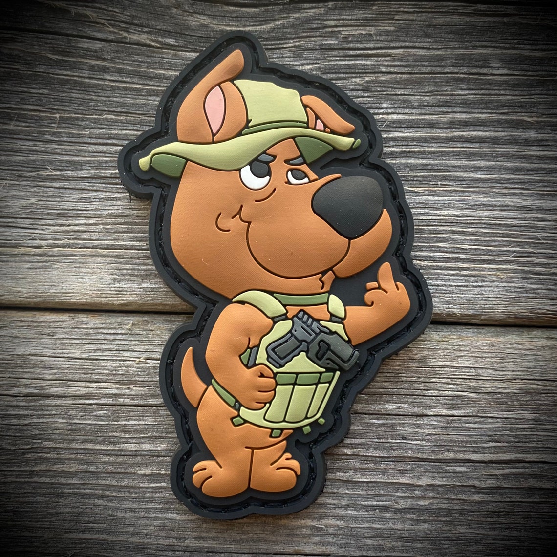 Tactical scrappy PVC Patch strapped Scrap Scooby Doo - Etsy