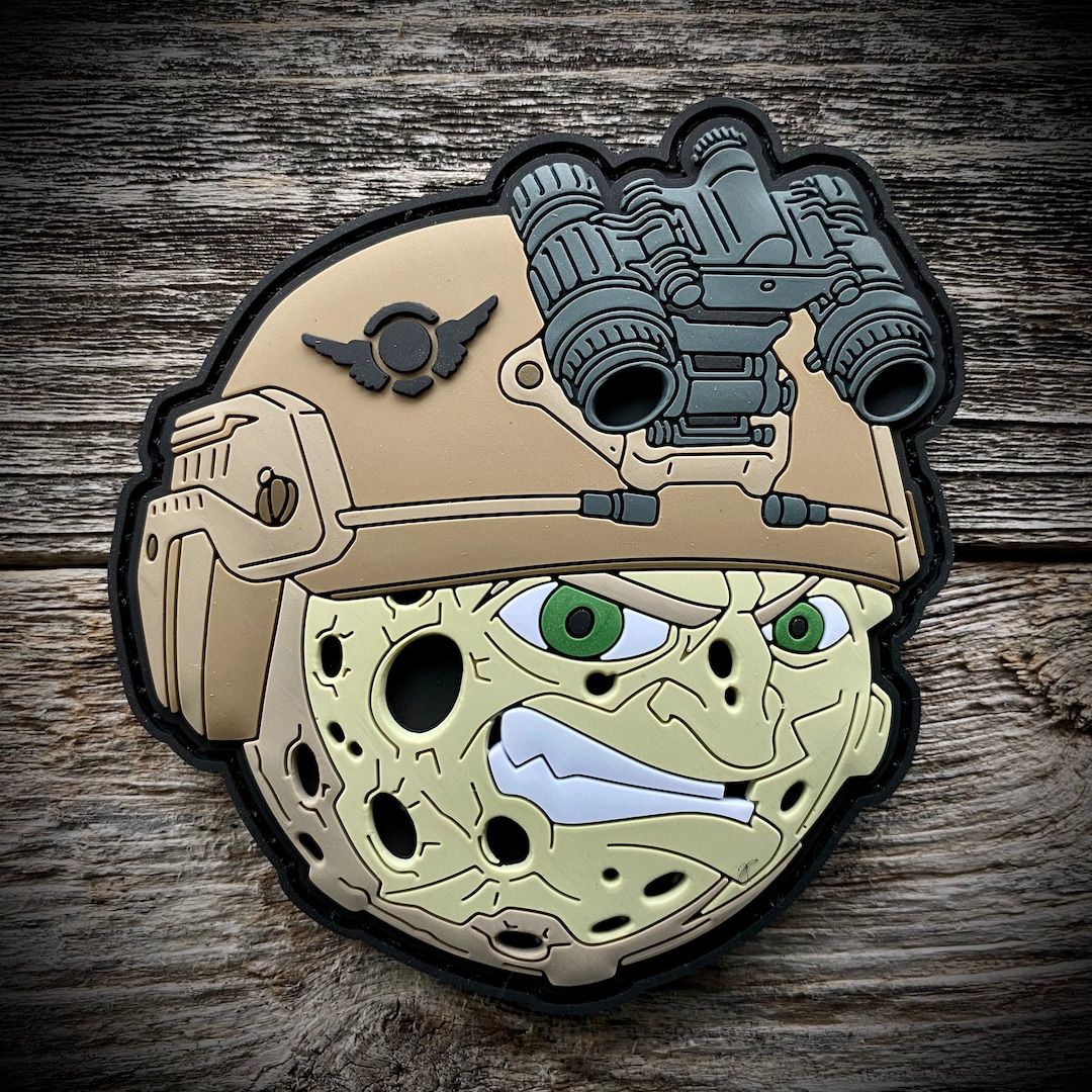Tactical “moon Goon” PVC Patch - Glow in the Dark - Hook and Loop ...