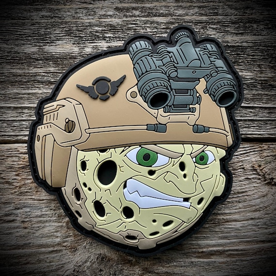 Tactical moon Goon PVC Patch Glow in the Dark Hook and - Etsy UK