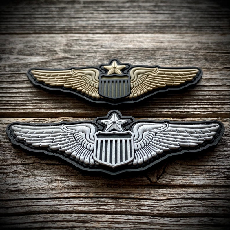 AIR FORCE “aviator” Badge PVC Patch - Pilot Aircrew Wings - Master ...