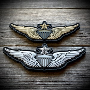ARMY “aviator” Badge PVC Patch - Pilot Aircrew Wings - Master, Senior ...