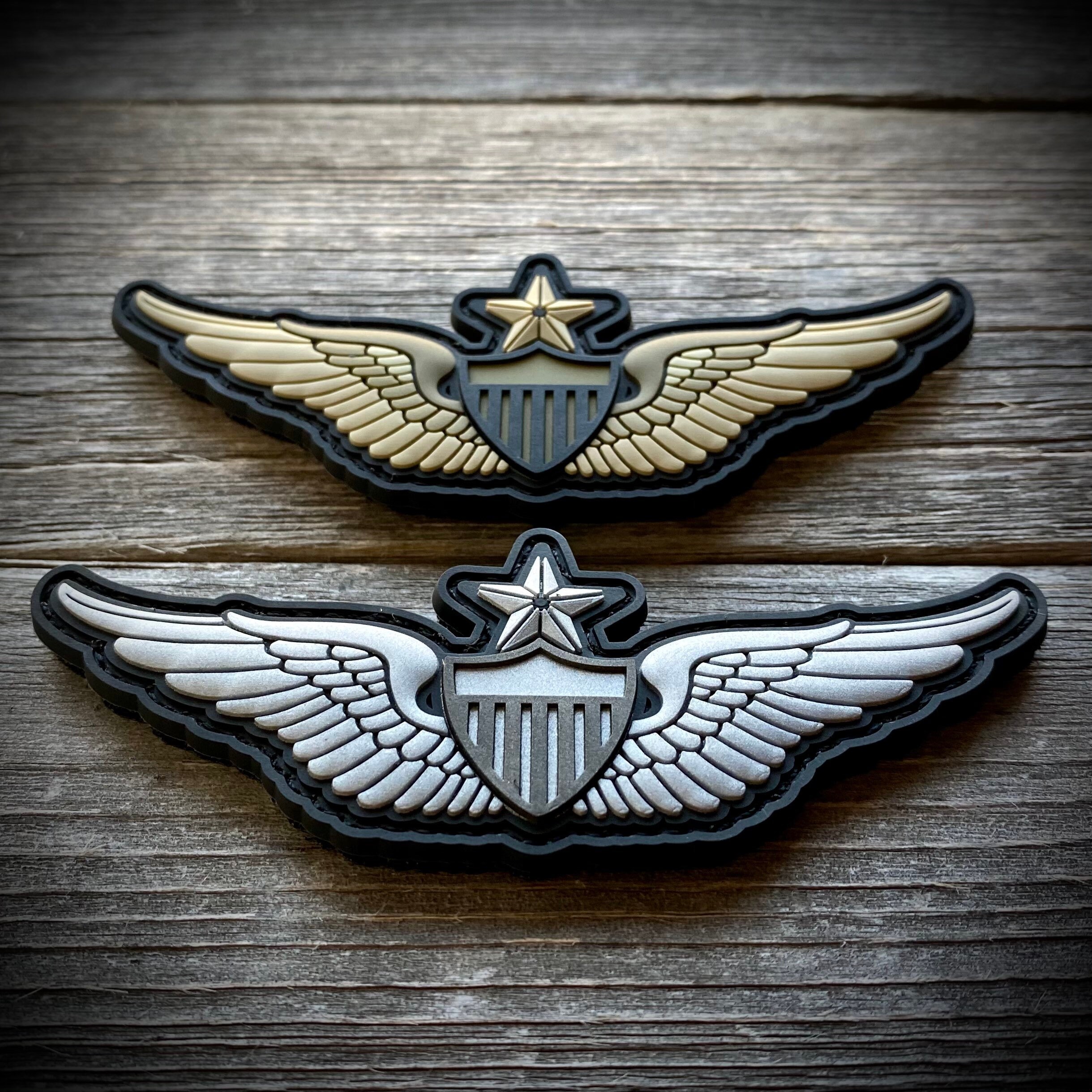 ARMY aviator Badge PVC Patch Pilot Aircrew Wings Master - Etsy