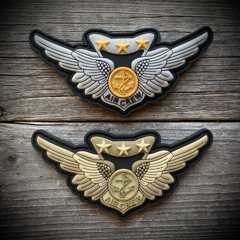 Combat Aircrew Wings PVC Patch Navy / Marine Corps Enlisted | Etsy
