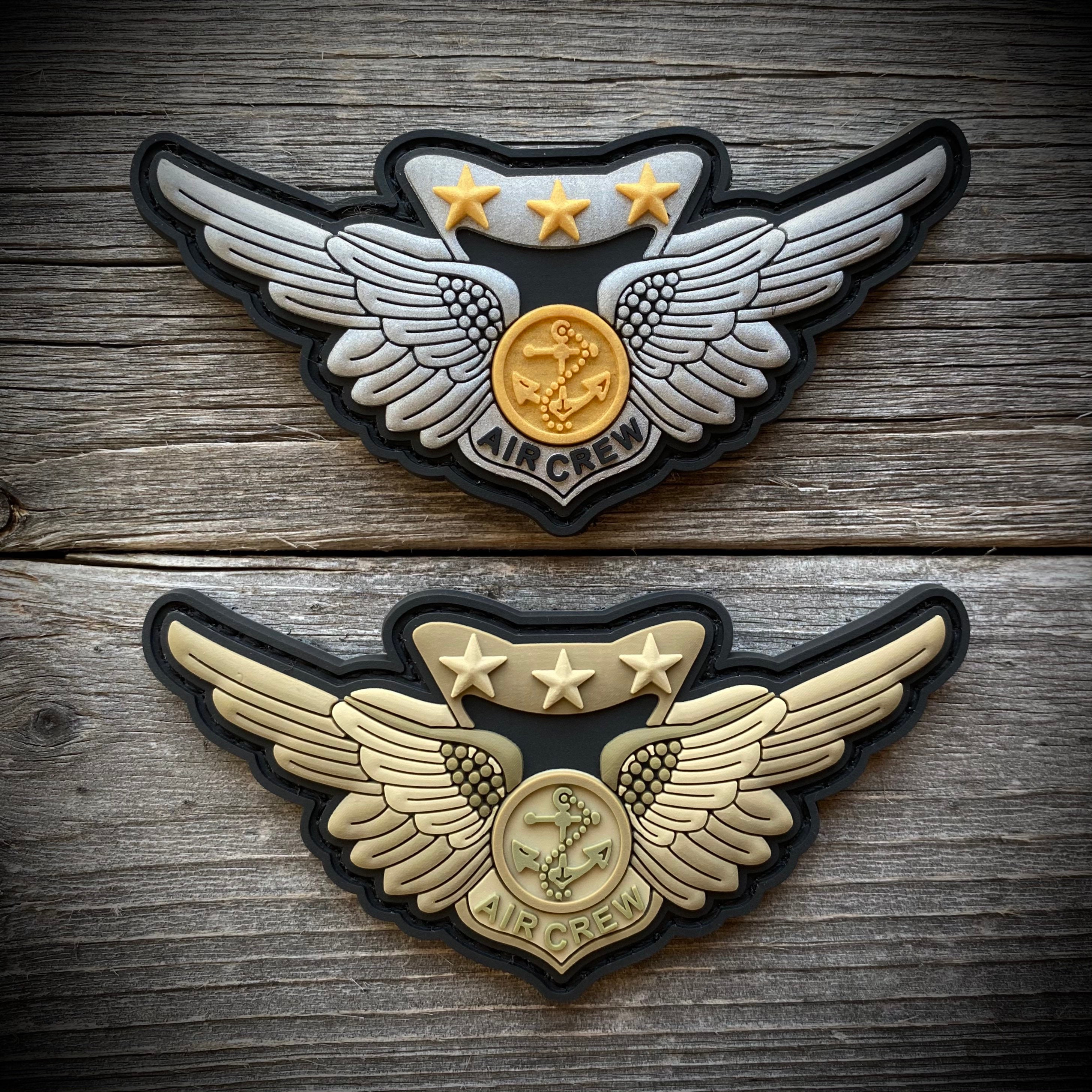 Combat Aircrew Wings PVC Patch Navy / Marine Corps Enlisted | Etsy