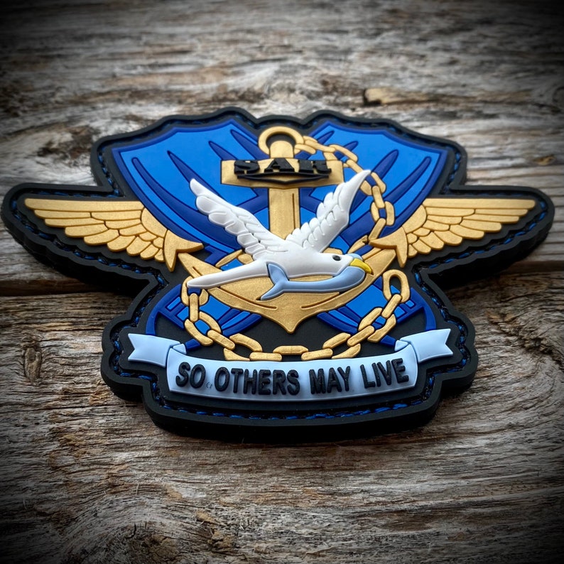 Navy Search and Rescue SAR - PVC Patch - Rescue Swimmer - so Others May ...