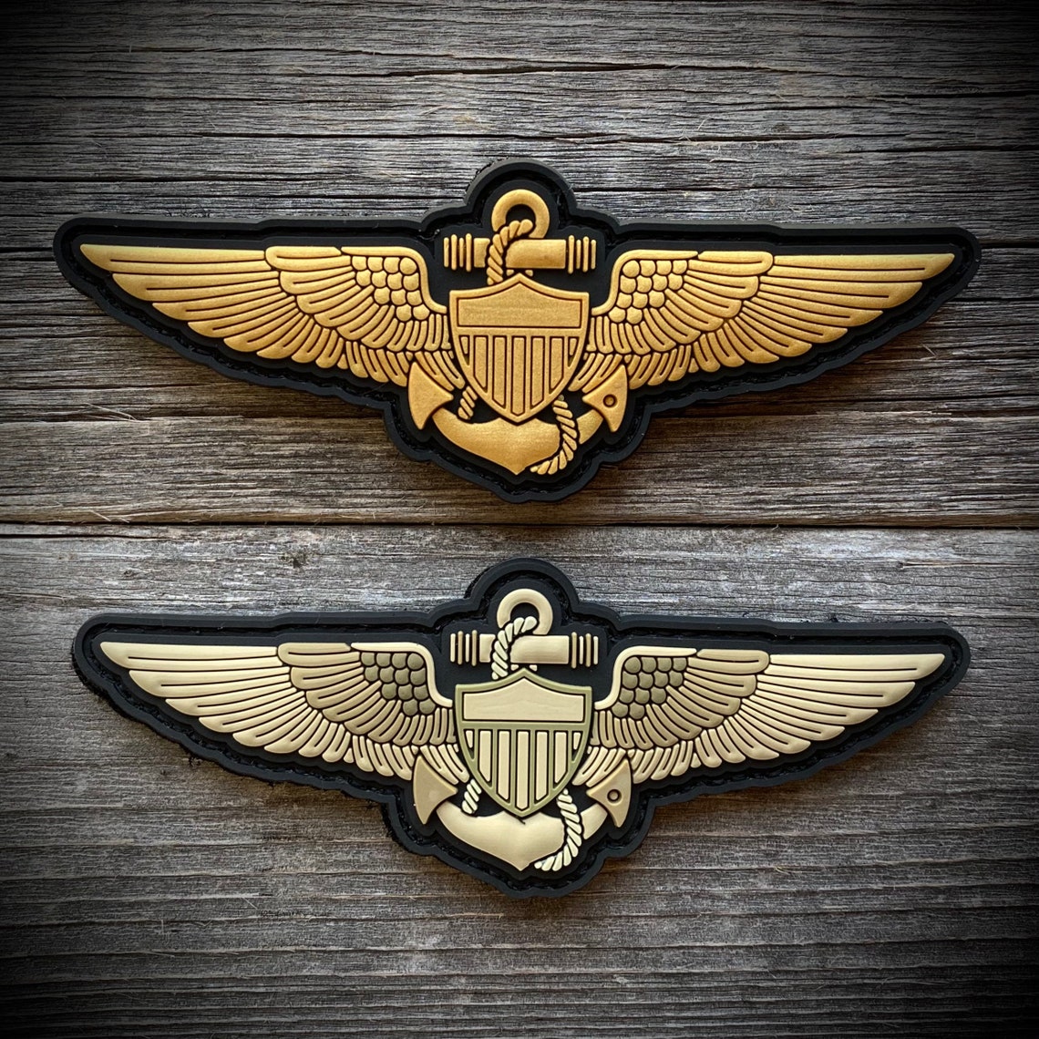 Naval Aviator Wings PVC Patch - Pilot Aircrew Wings - Navy / Marine ...