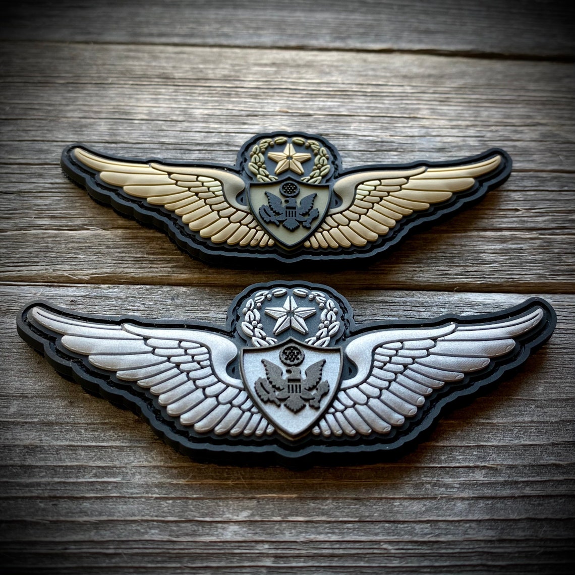 ARMY “aviation” Badge PVC Patches - Enlisted Aircrew Wings - Master ...