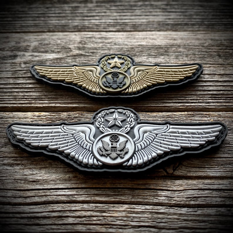 AIR FORCE “aviation” Badge PVC Patches - Enlisted Aircrew Wings ...