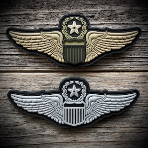 AIR FORCE “aviator” Badge PVC Patch - Pilot Aircrew Wings - Master ...