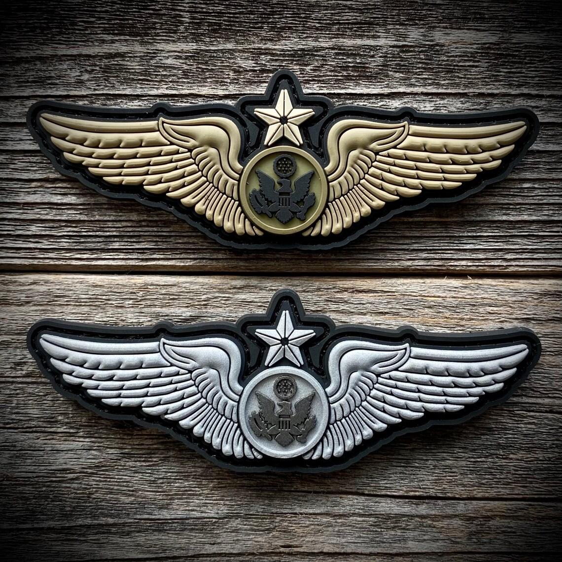 AIR FORCE “aviation” Badge PVC Patches - Enlisted Aircrew Wings ...