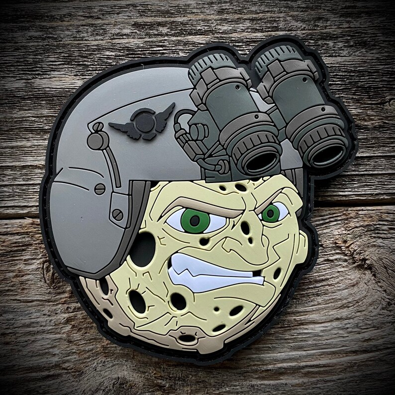 Aircrew moon Goon PVC Patch Glow in the Dark Hook and - Etsy