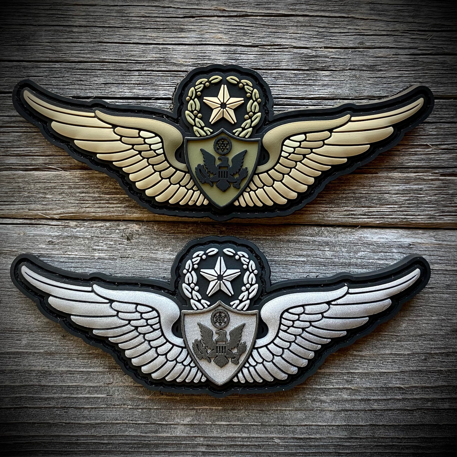 ARMY “aviation” Badge PVC Patches - Enlisted Aircrew Wings - Master ...