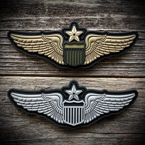 AIR FORCE “aviator” Badge PVC Patch - Pilot Aircrew Wings - Master ...