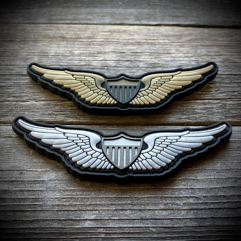 ARMY aviator Badge PVC Patch Pilot Aircrew Wings Master - Etsy