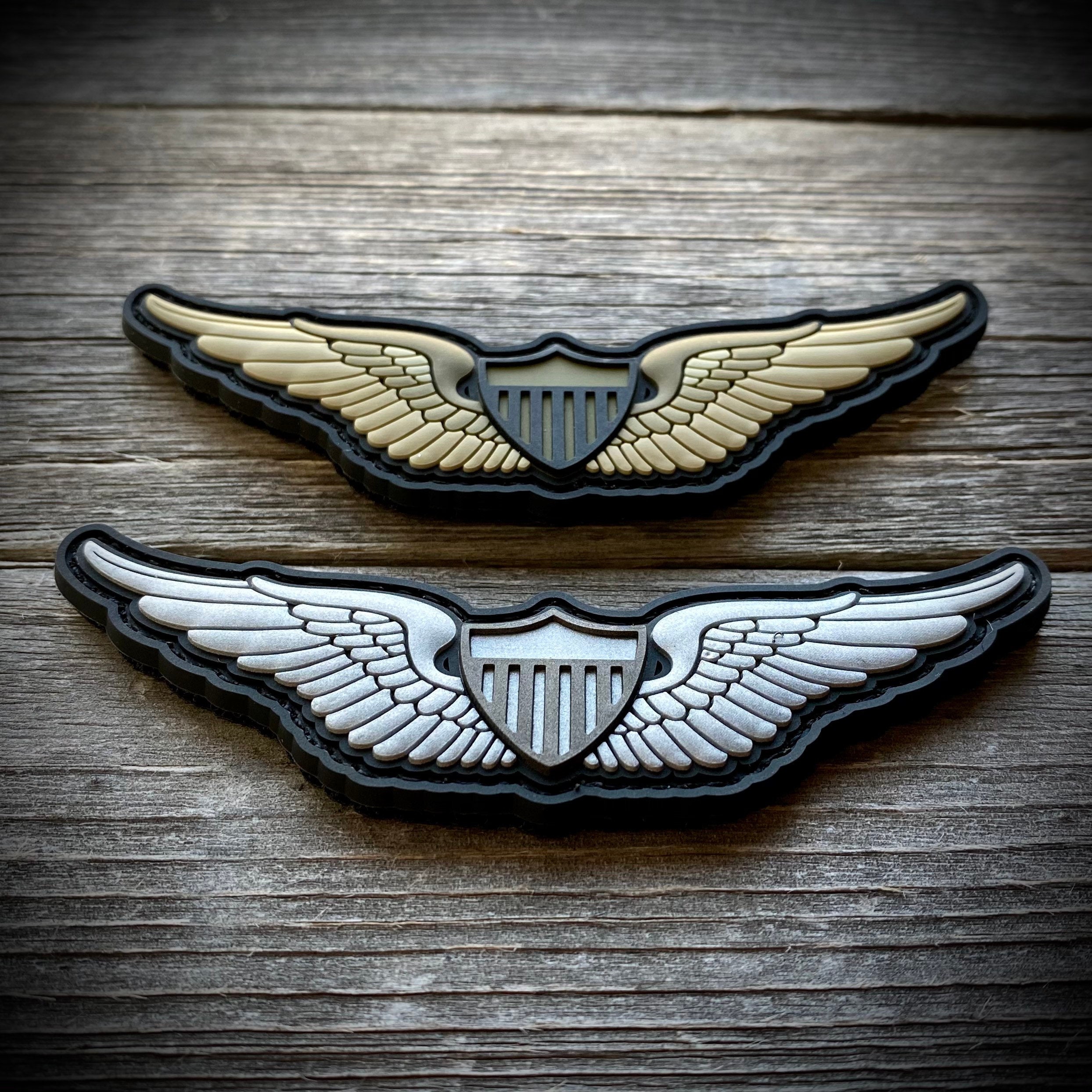 ARMY aviator Badge PVC Patch Pilot Aircrew Wings Master - Etsy