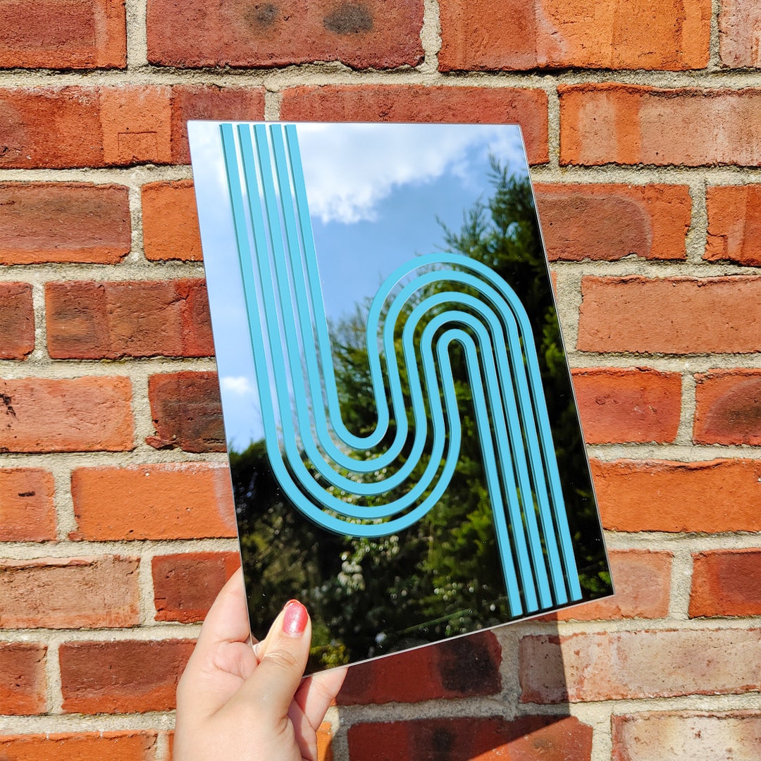 Squiggle Wiggle Mirror (multiple Colours) (wall Art, Home Decor) - Etsy