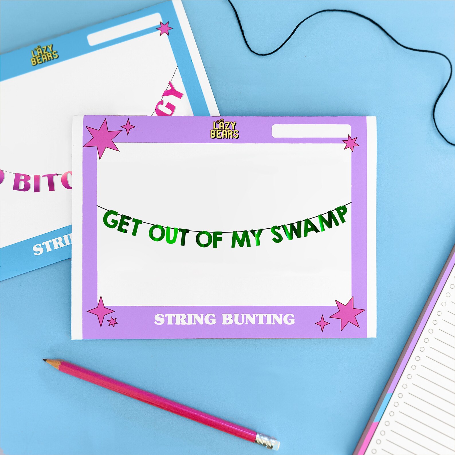Get Out of My Swamp' String Bunting choose Your Colour - Etsy