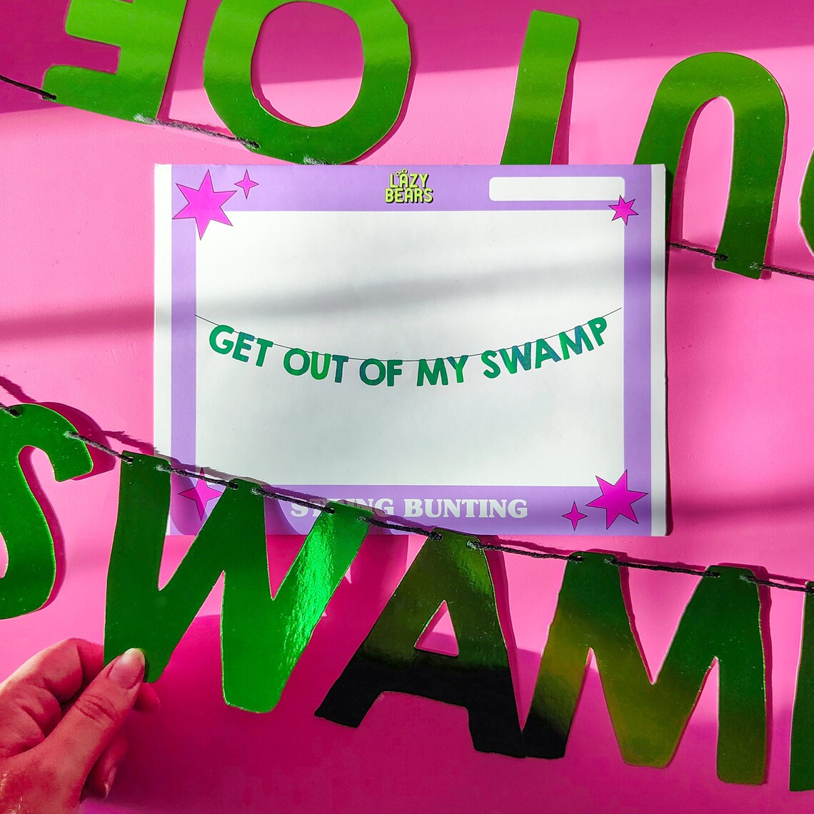 Get Out of My Swamp' String Bunting choose Your Colour - Etsy