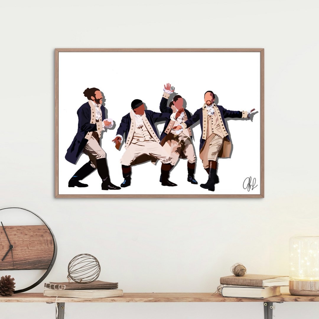 The Story of Tonight // Hamilton // Broadway Musical // Illustration A4 ...