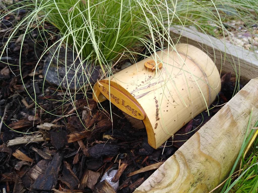 Frog Log Bamboo House for Frogs Toads and Newts. Hand Crafted - Etsy
