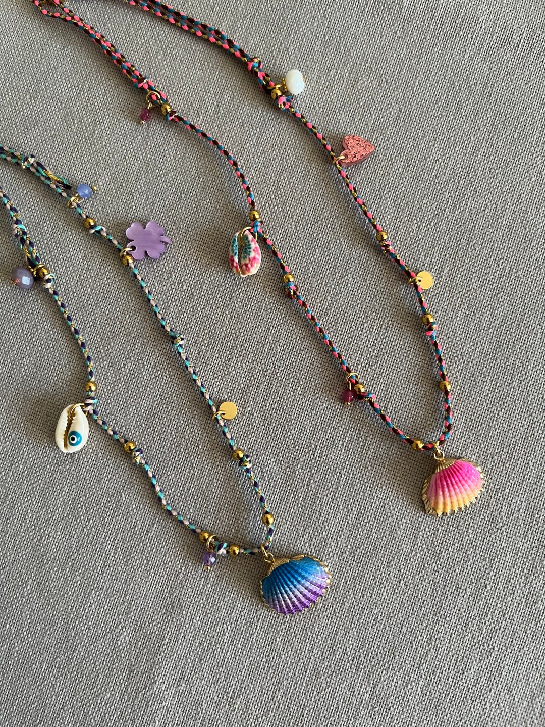 Boho Hippie Necklace With Shells and Pendants Birthday Gift Valentine's ...