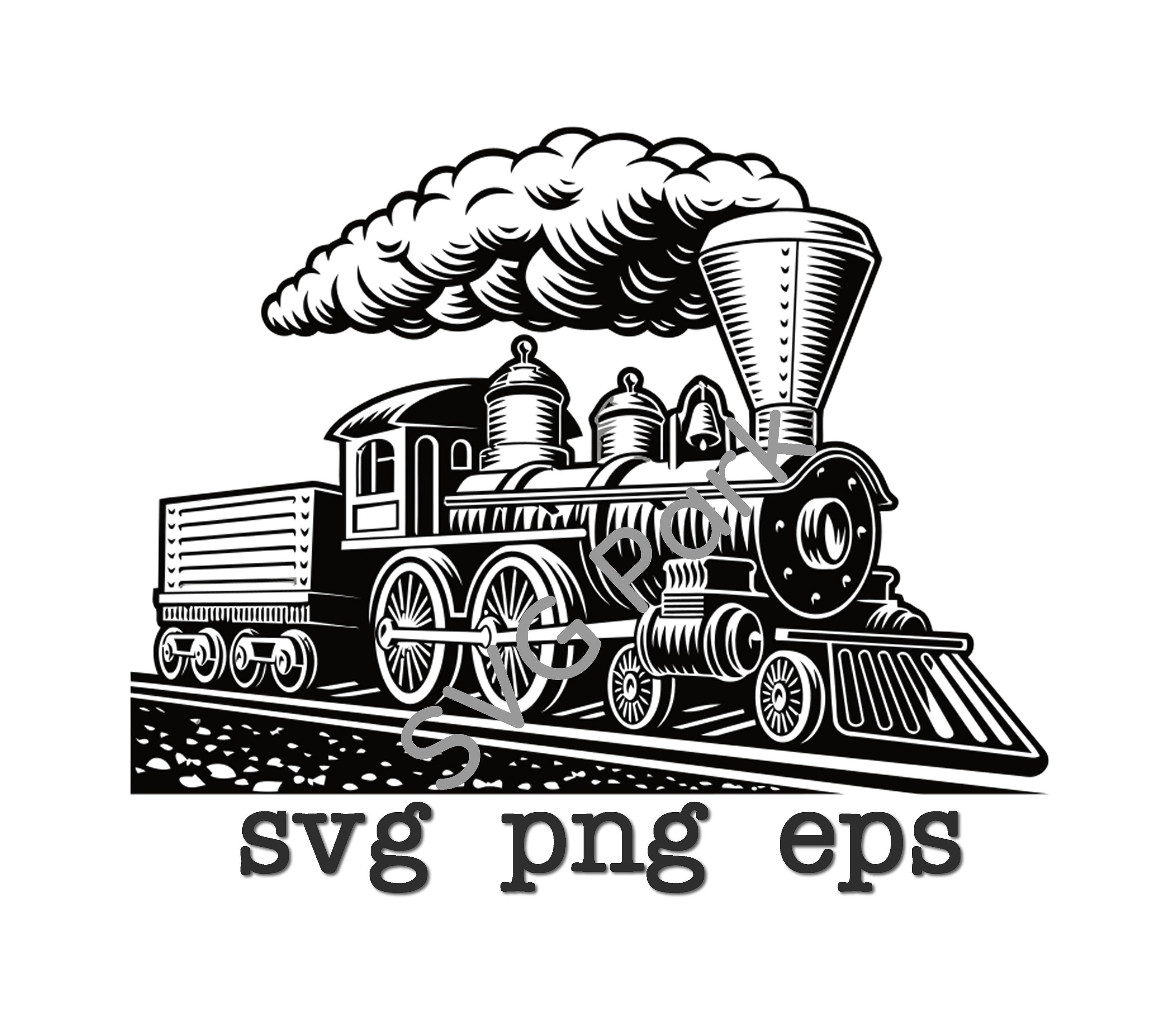 Train Svg Steam Train Svg Steam Engine Svg Locomotive Svg Etsy